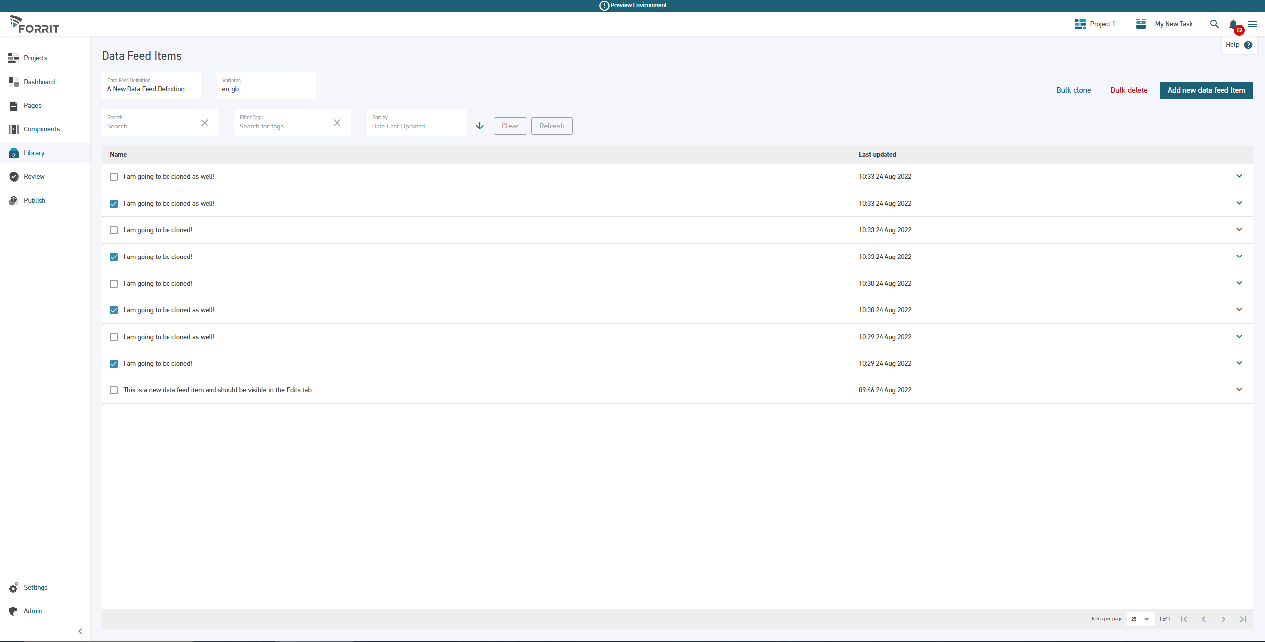 Bulk cloning Data Feed Items v3.1 Bulk cloning Data Feed Items v3.1